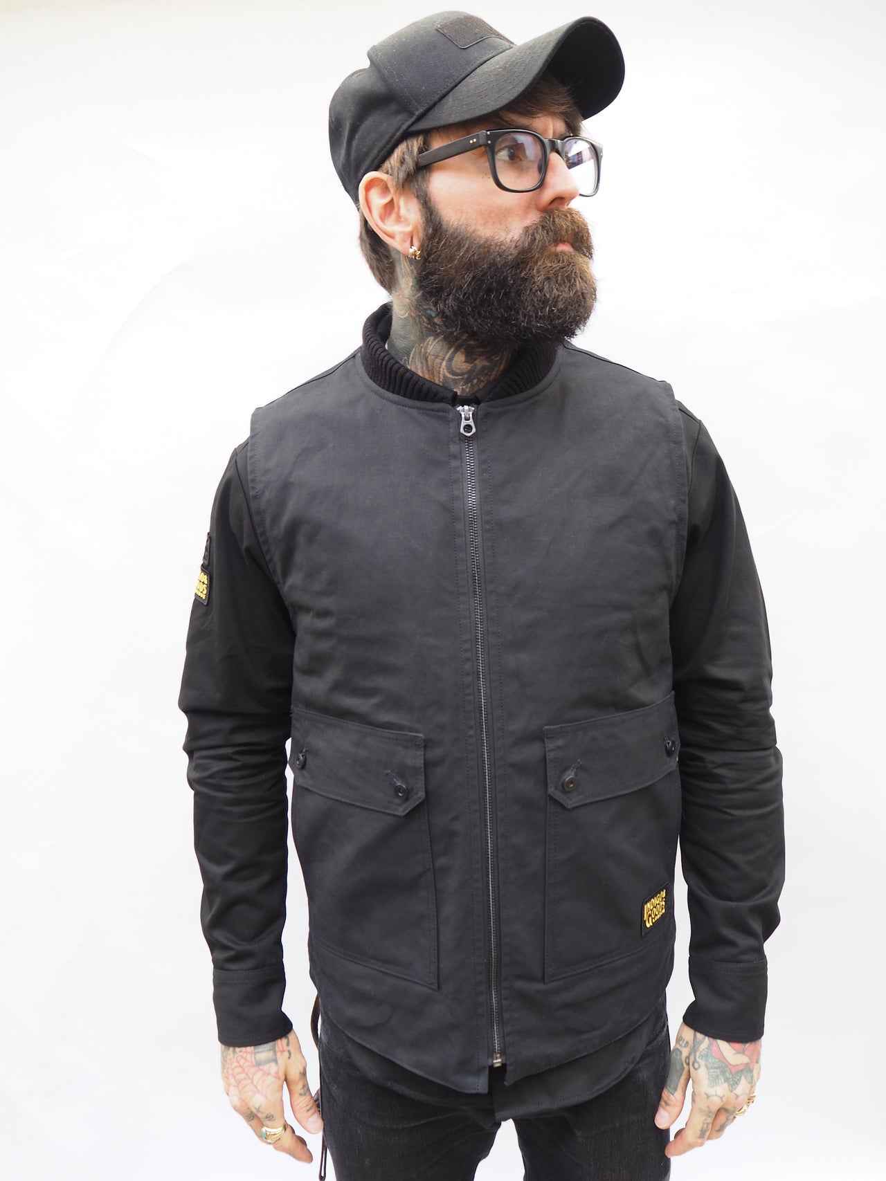 Stealth Zip Gilet - Bullet Cloth Black – Indigo and Goods
