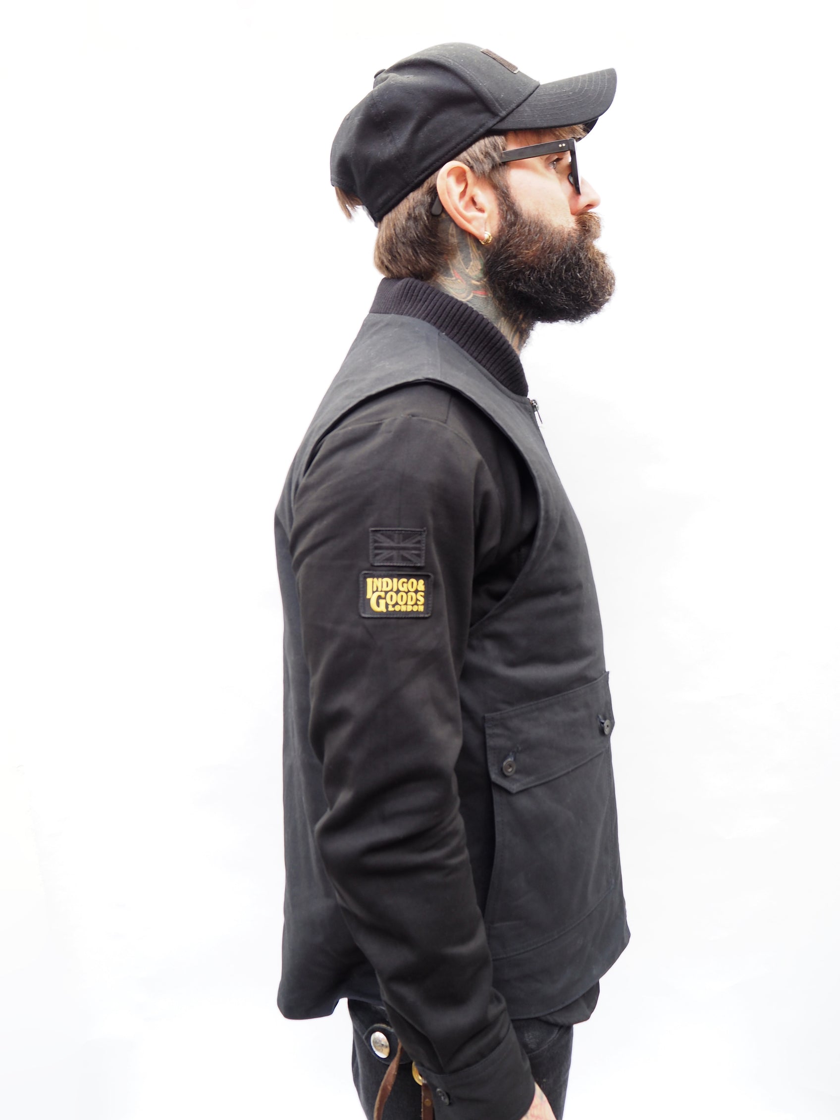 Stealth Zip Gilet - Bullet Cloth Black – Indigo and Goods