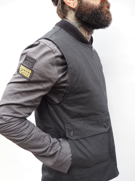 Stealth Zip Gilet - Bullet Cloth Black – Indigo and Goods
