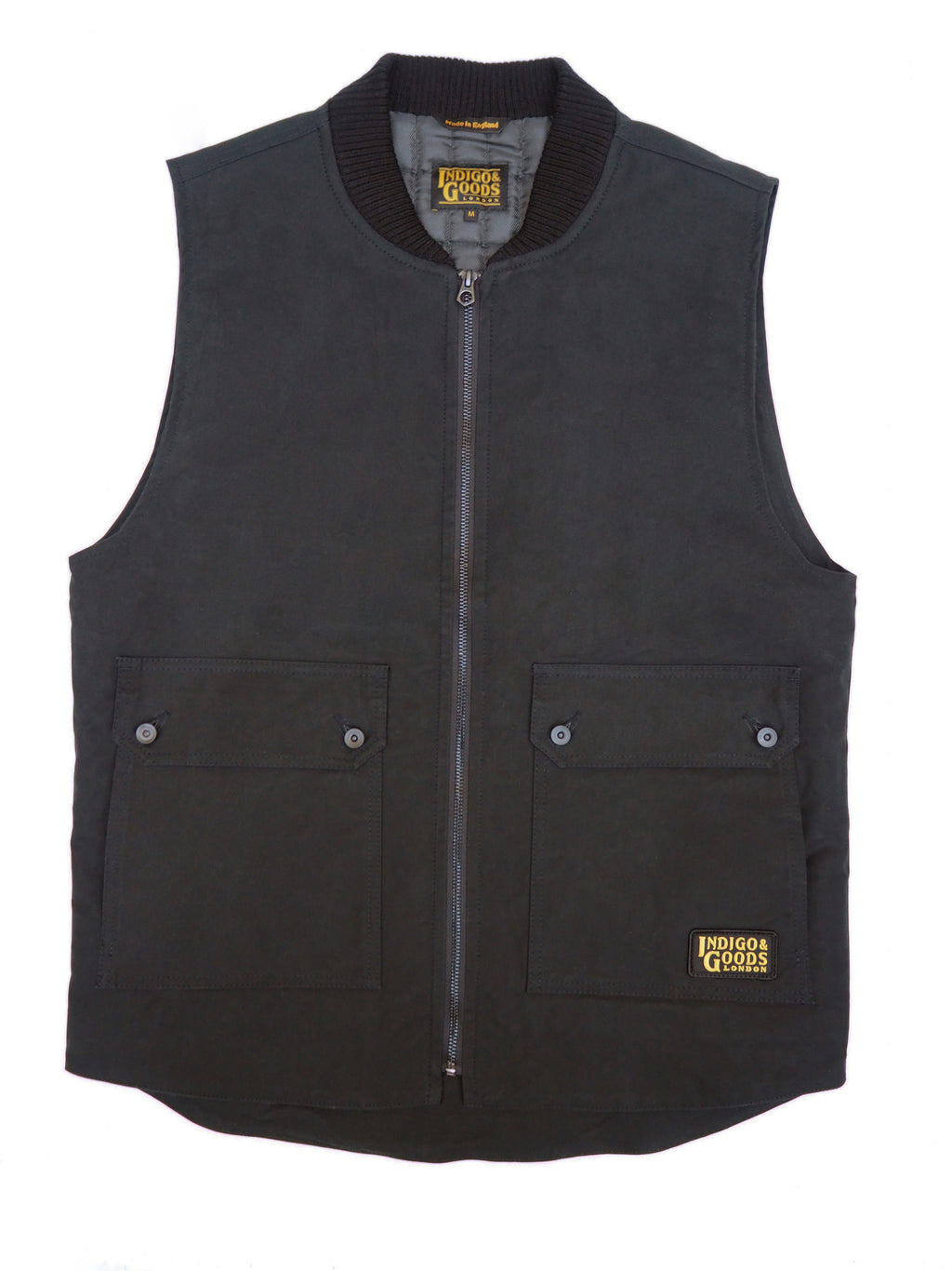 Stealth Zip Gilet - Bullet Cloth Black – Indigo and Goods